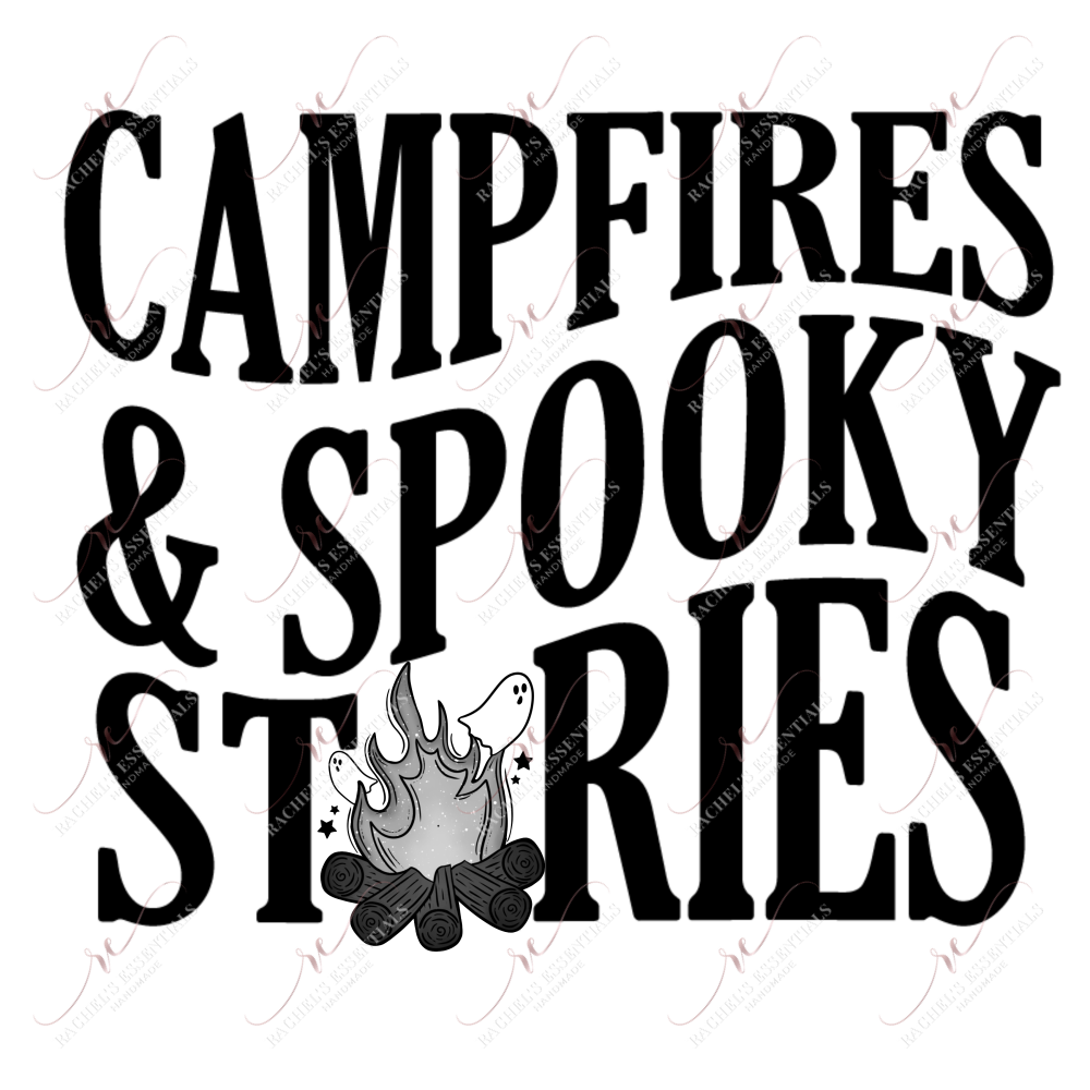 Campfire & Spooky stories- clear cast decal – Rachel's Essentials