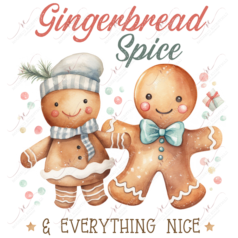 Gingerbread Spice & Everything Nice - ready to press sublimation trans ...