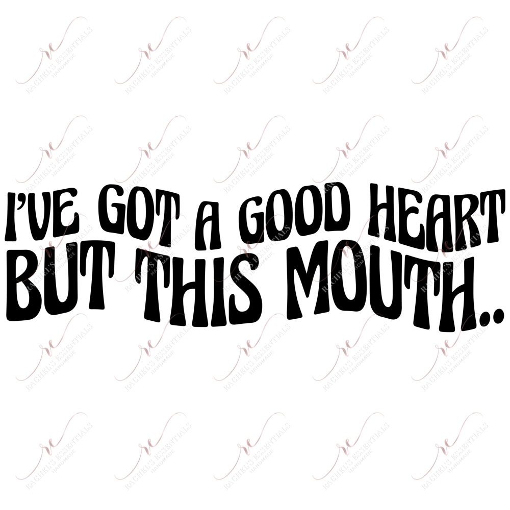 good heart - clear cast decal – Rachel's Essentials