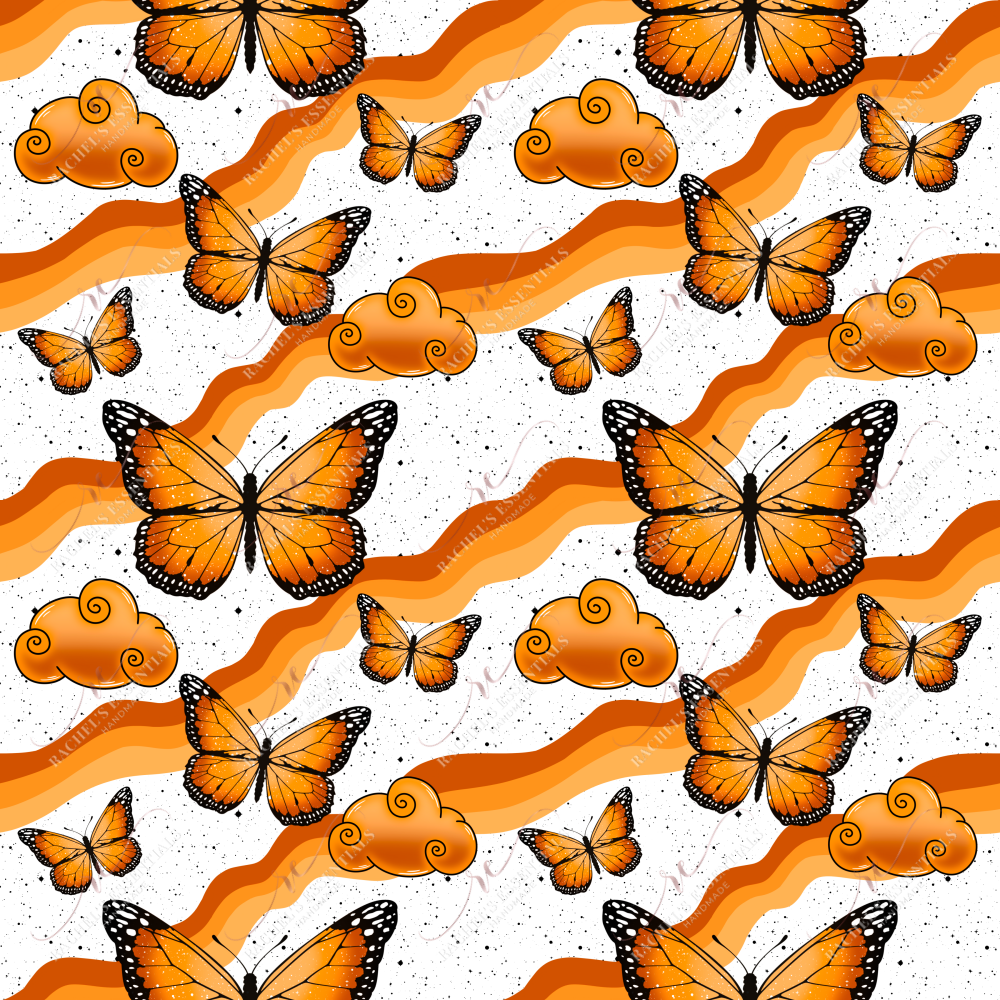 Monarch butterflies - ready to press sublimation transfer print ...